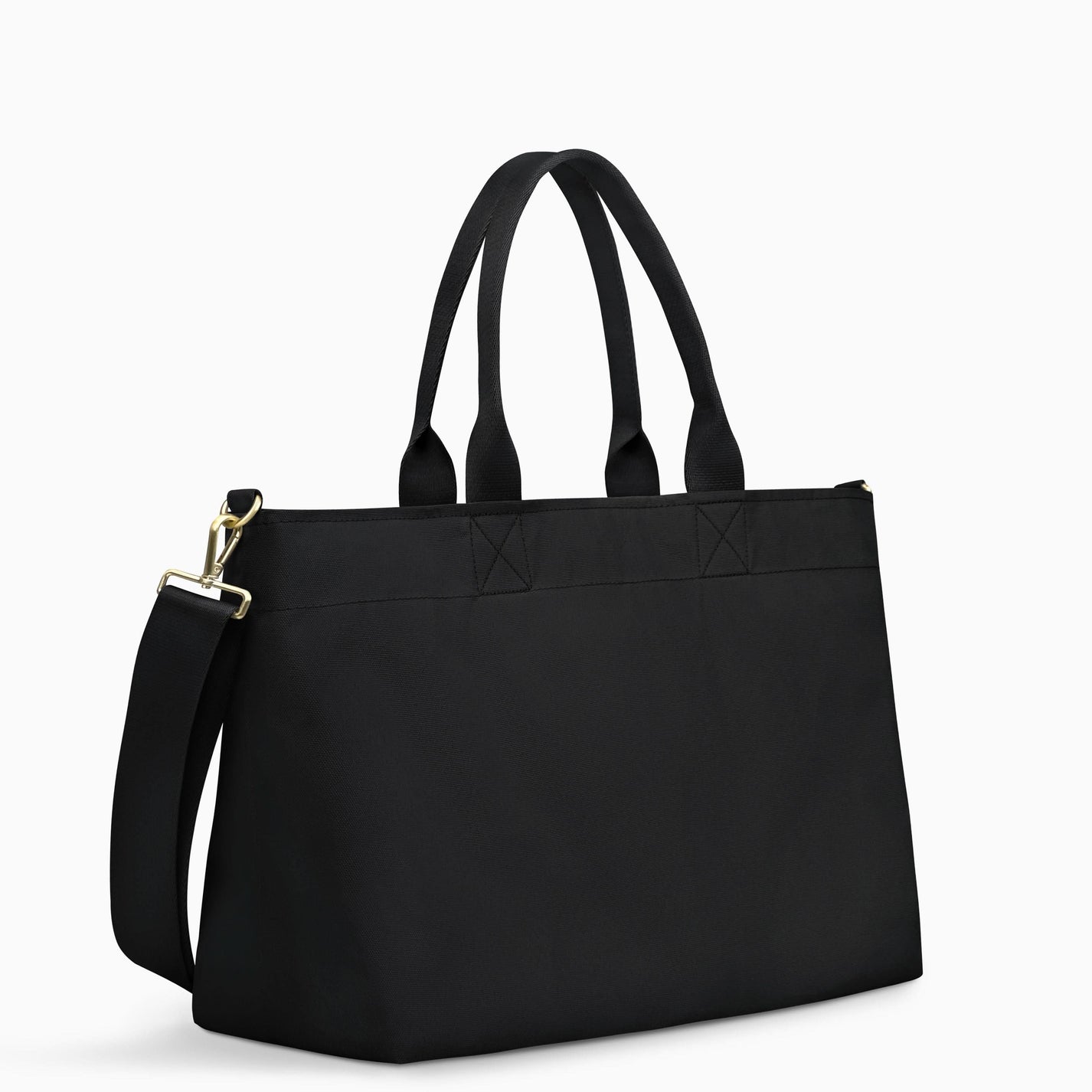 Black Crossbody Tote - Machine Washable & Perfect for Travel – Canvelle